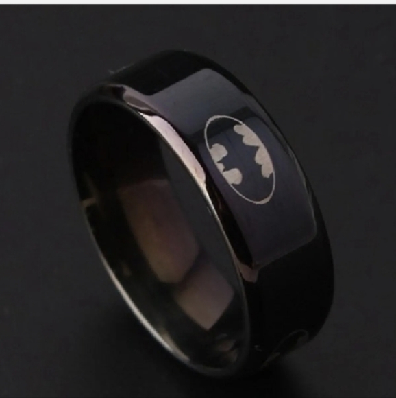 Accessories | New Engraved 4 Round Batman Symbol Hero Polished Black ...